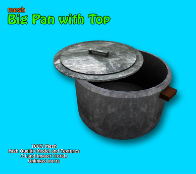 Second Life Marketplace - Big Pan with top [FULLPERM]
