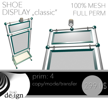 Second Life Marketplace - mesh shoe display "classic" full perm