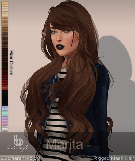 Second Life Marketplace - Bens Hair Style - Marita Hair Allcolors