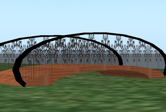 Second Life Marketplace - TerraCotta Bridge with black and copper ...
