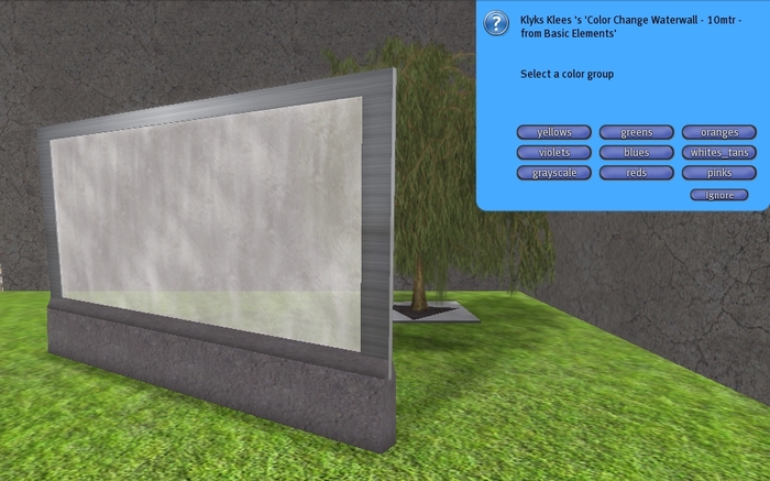 Second Life Marketplace - Color Change Water Wall - 8.5 Meter - From ...