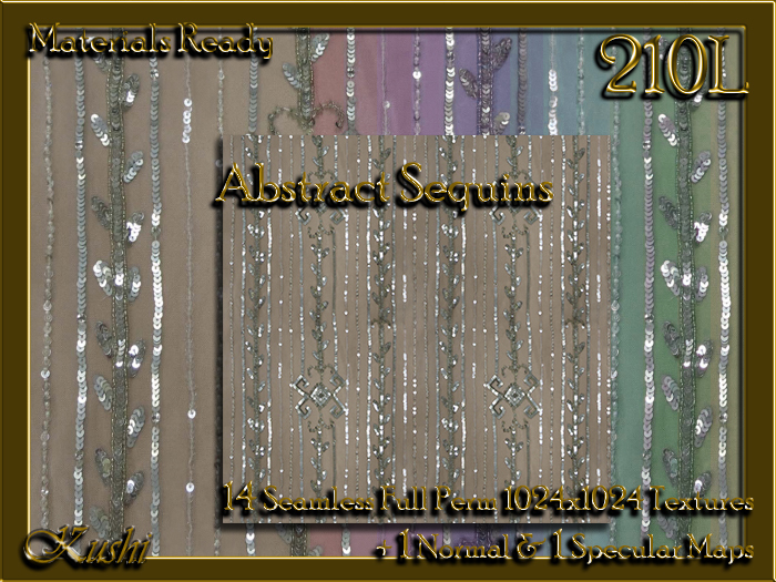Second Life Marketplace - Abstract Sequins Fabric Seamless Textures ...