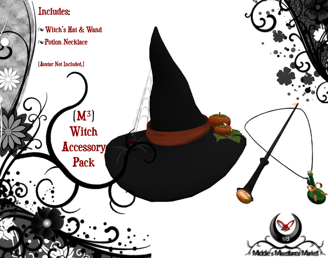Second Life Marketplace - [M3] - Witch Accessory Pack
