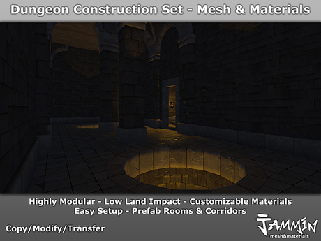 Second Life Marketplace - [Jammin] Dungeon Construction Set - Mesh ...