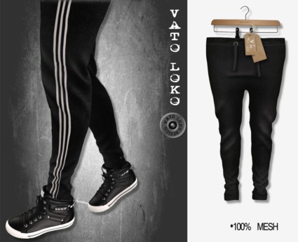 Second Life Marketplace - [Vato Loko] Sweat pants Red (Male)