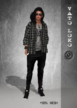 Second Life Marketplace - [Vato Loko] Sweat pants Black (Female)
