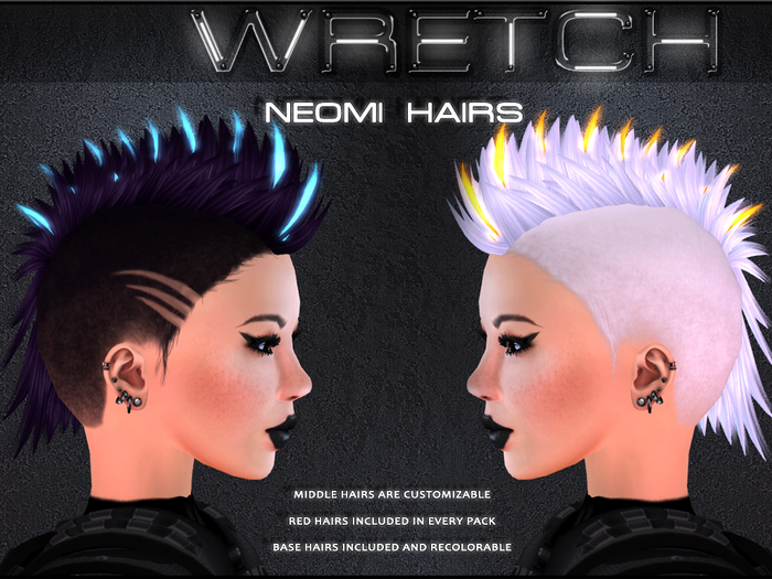 Second Life Marketplace - :: Wretch :: Neomi Hairs DEMO