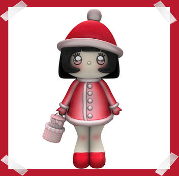 Second Life Marketplace - Full Perm MESH Cute Winter Doll kit for builders
