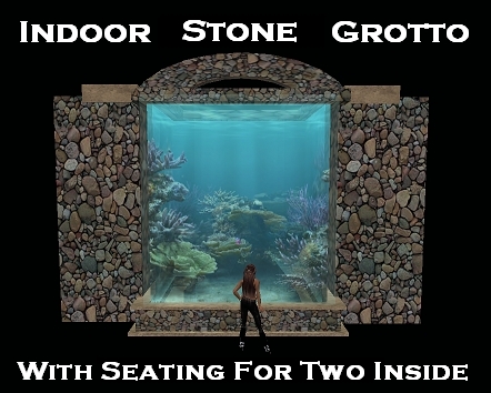 Second Life Marketplace - Indoor Stone Mermaid Grotto & Aquarium ...