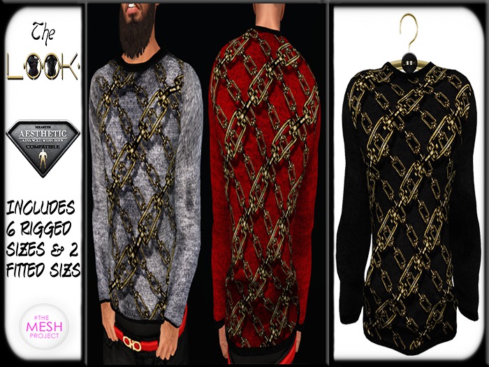 Second Life Marketplace - ! [L] ! Chain Gang + Aesthetic & TMP Black