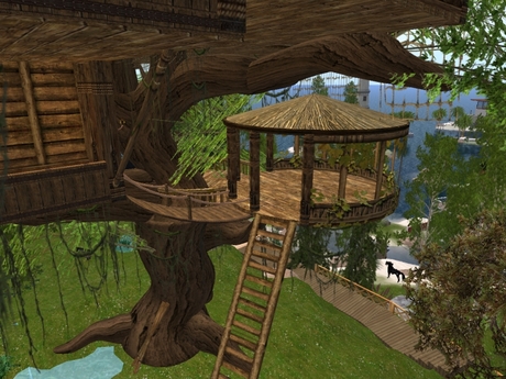 Second Life Marketplace - Wonderfull Treehouse with Home Control System