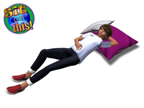 Second Life Marketplace - Sit on This! Sitpillow Purple