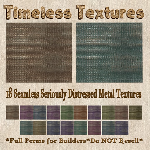Second Life Marketplace - 18 Seamless Seriously Distressed Metal ...