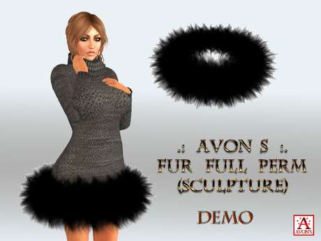 Second Life Marketplace - .:AVON'S:. Fur black DEMO