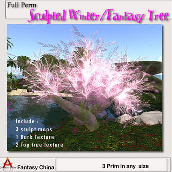 Second Life Marketplace - Fantasy China Sculpted Winter-Fantasy pink ...