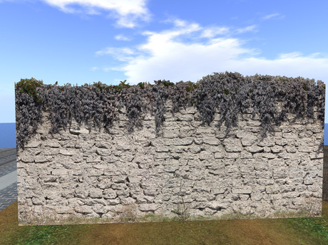 Second Life Marketplace - Dead Wall w/ Mostly Dead Ivy overgrown Super ...