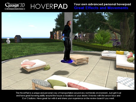 Second Life Marketplace - Gaagii - HoverPad ( personal transporter )