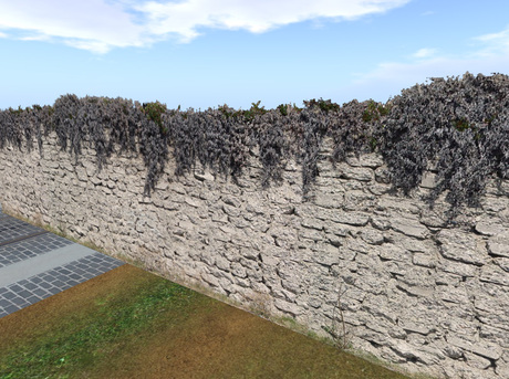 Second Life Marketplace - Dead Wall w/ Mostly Dead Ivy overgrown Super ...