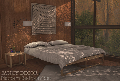 Second Life Marketplace - Fancy Decor: Platform Bed (PG)