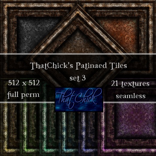 Second Life Marketplace - ~tc~ Patinaed Tiles Set - 3