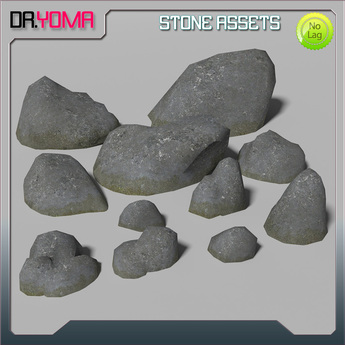 Second Life Marketplace - -Dr.YOMA-Box Stone assets