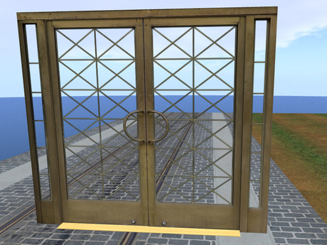 Second Life Marketplace - Scripted Brass Storefront or Building Door ...