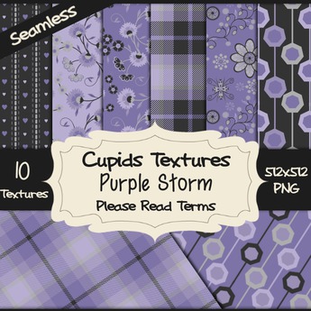 Second Life Marketplace - *Cupids Textures * 10 PURPLE STORM