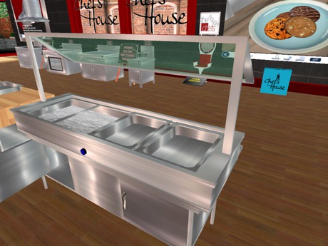 Second Life Marketplace - TCH Cold Food Bar/Salad Bar with Sneeze Guard