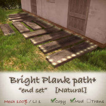 Second Life Marketplace - 3 / capriccio - Bright plank path end set ...