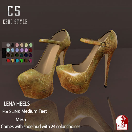 Second Life Marketplace - CERO STYLE Lena Heels (SLINK Med)