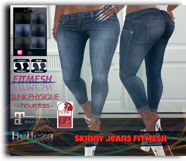 Second Life Marketplace - Skinny Jeans + HUD