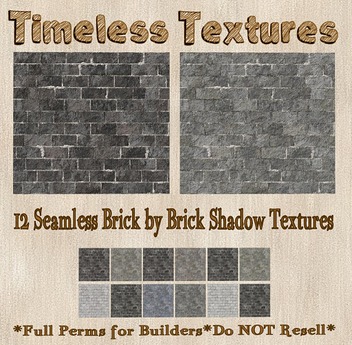 Second Life Marketplace - 12 Seamless Brick by Brick Shadow Timeless ...