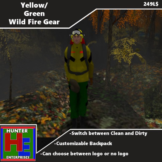 Second Life Marketplace - [HE] Wild Gear Yellow/Green Boxed