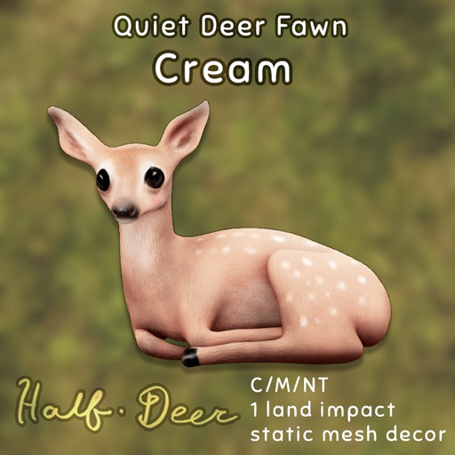 Second Life Marketplace - +Half-Deer+ Quiet Deer Fawn [Cream]