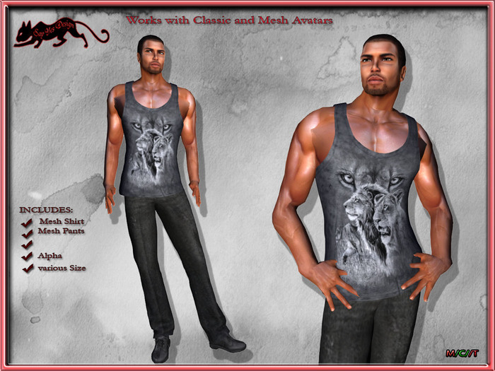 Second Life Marketplace - *SY* Edward wildlife mens outfit Parcel 2194