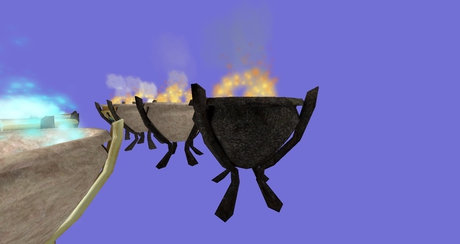 Second Life Marketplace - Water and fire Brazier Set
