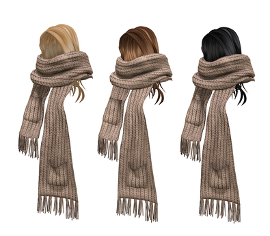 Second Life Marketplace - Full Perm Classic Rig Mesh - Oversize Scarf ...