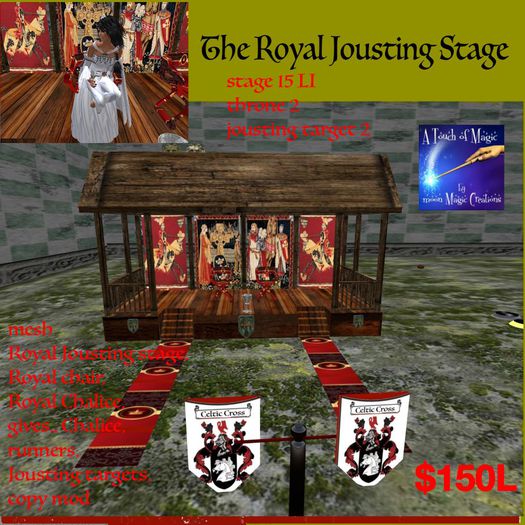 Second Life Marketplace - Royal Jousting Stage (Crate)