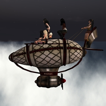 Second Life Marketplace - Phoebe 5 Seater Airship