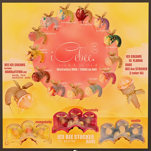 Second Life Marketplace - {anc} ICEBEE honey -- GACHA ITEM