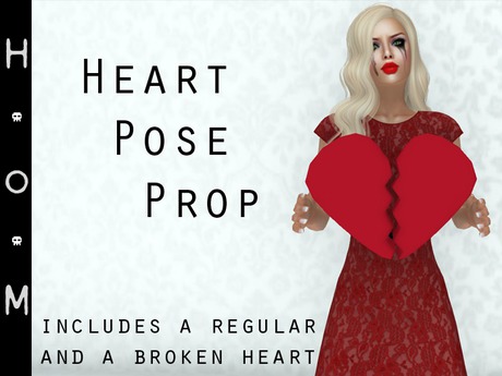 Second Life Marketplace - Heart Pose Props
