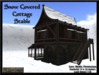 Second Life Marketplace - Snow covered winter cottage stable boxed