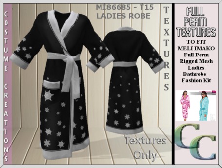 Second Life Marketplace - MI86685 -LADIES ROBE T15 TEXTURE