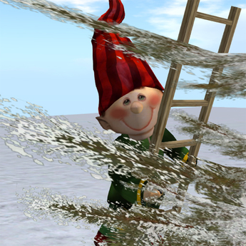 Second Life Marketplace - Elf on Ladder 2 - animated - snow/decoration ...