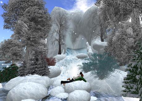 Second Life Marketplace - Waterfall Winter Sheena Falls v5(36x27 ...