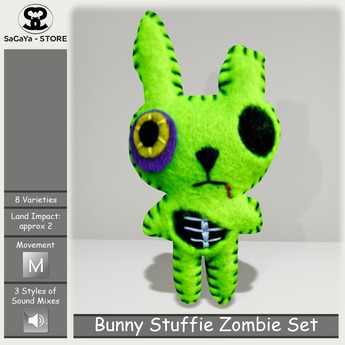 Second Life Marketplace - SaCaYa - Bunny Stuffie Zombie Set