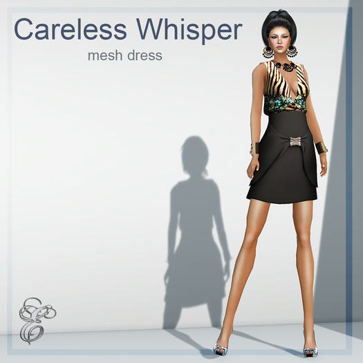 Second Life Marketplace - Entice - Careless Whisper Dress - Zebra