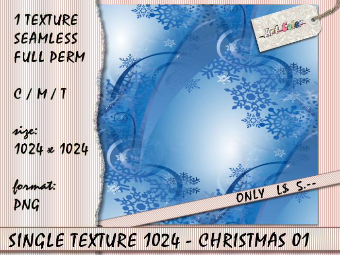 Second Life Marketplace - SINGLE TEXTURE 1024 - CHRISTMAS 01