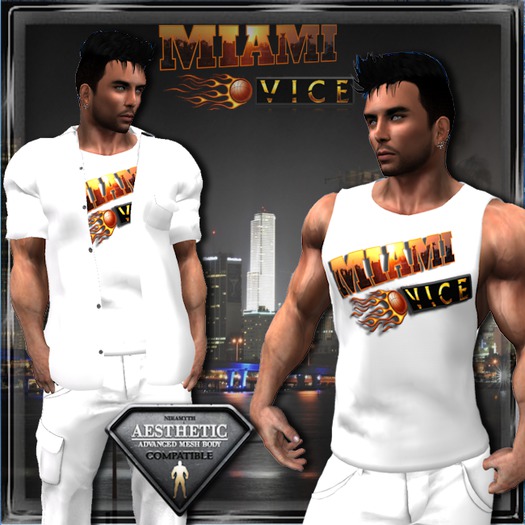 Second Life Marketplace - (DD) Aesthetic - Miami Vice White