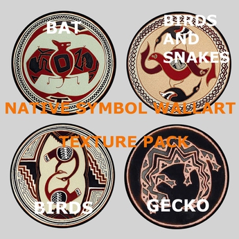 Second Life Marketplace - Native symbol wallart - texture pack